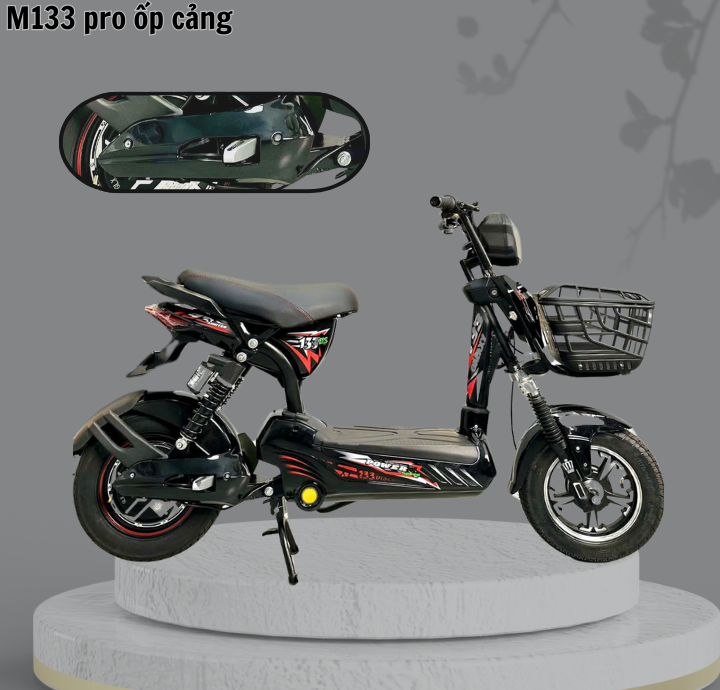 Xe M133 Pro Bản Ốp Cảng Gác Chân Bấm Mới - Xe Đạp Điện Giá Rẻ Bình Dương